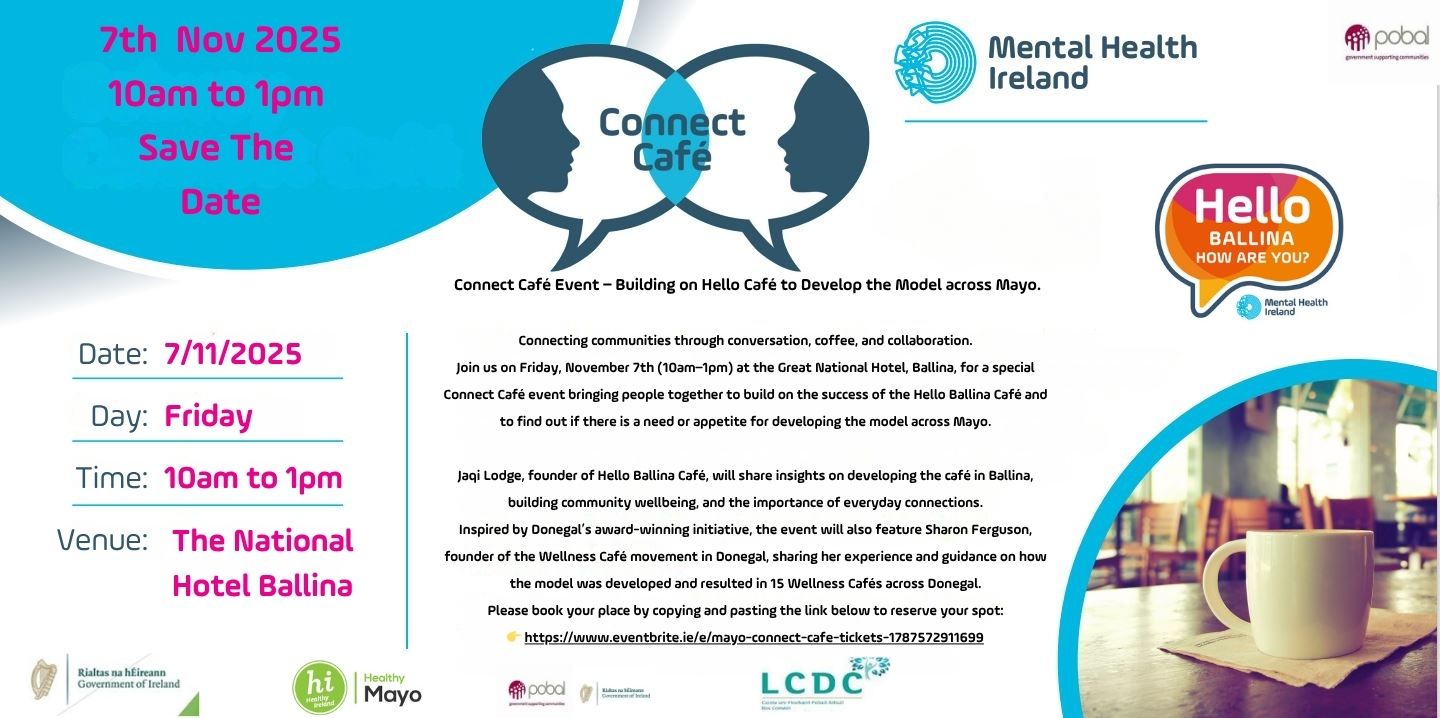 Mental Health Ireland - Connect Cafe - Mayo PPN